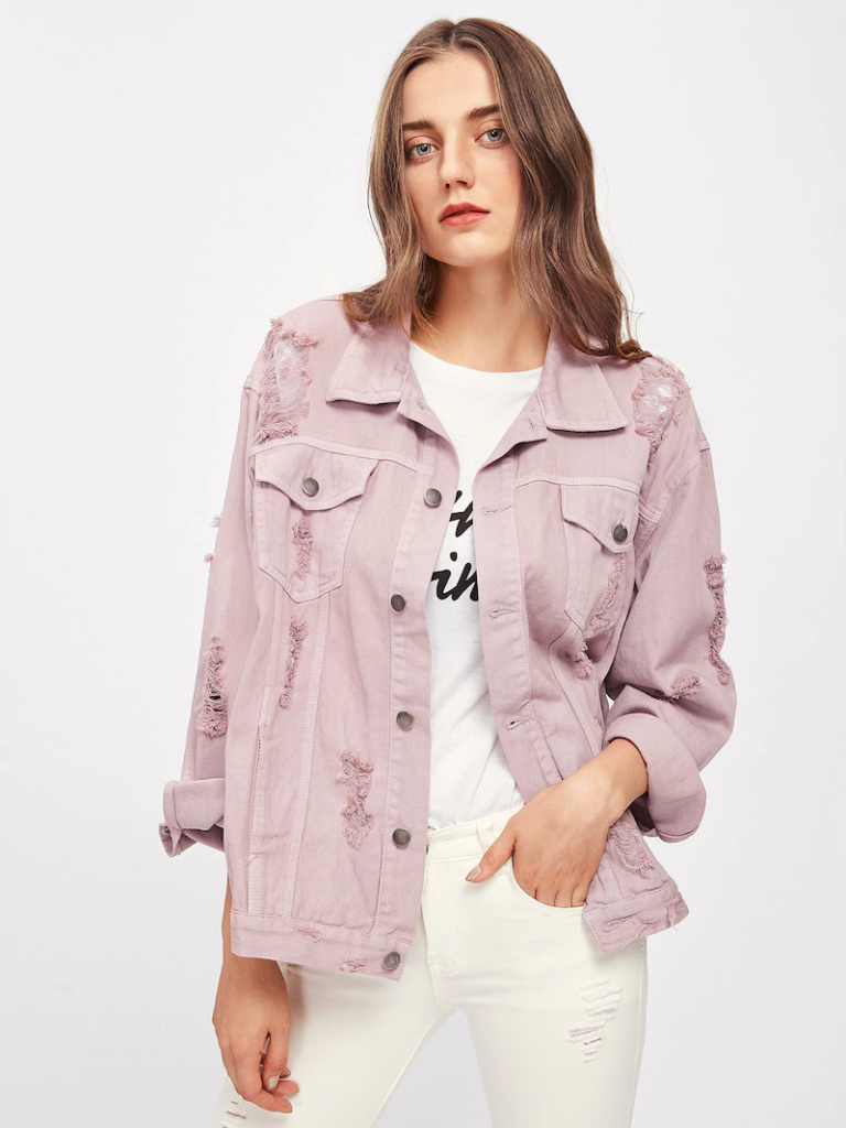 Chaqueta Jean Rosa – Seven Store