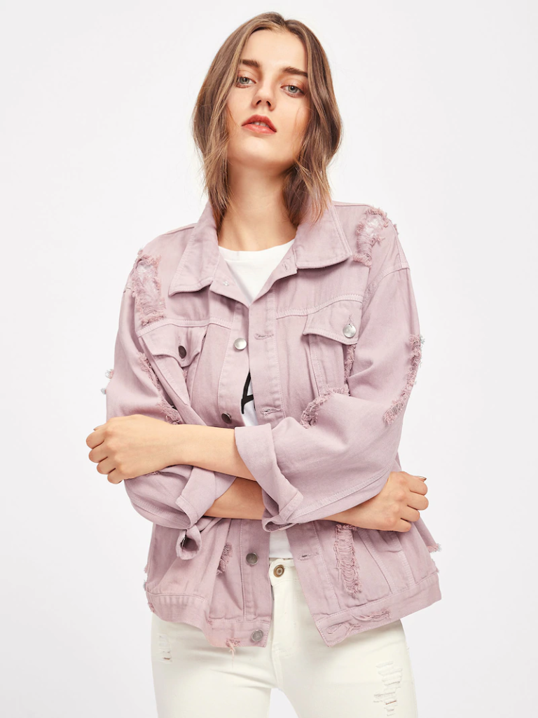 Chaqueta Jean Rosa – Seven Store
