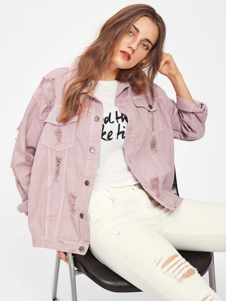 Chaqueta Jean Rosa – Seven Store
