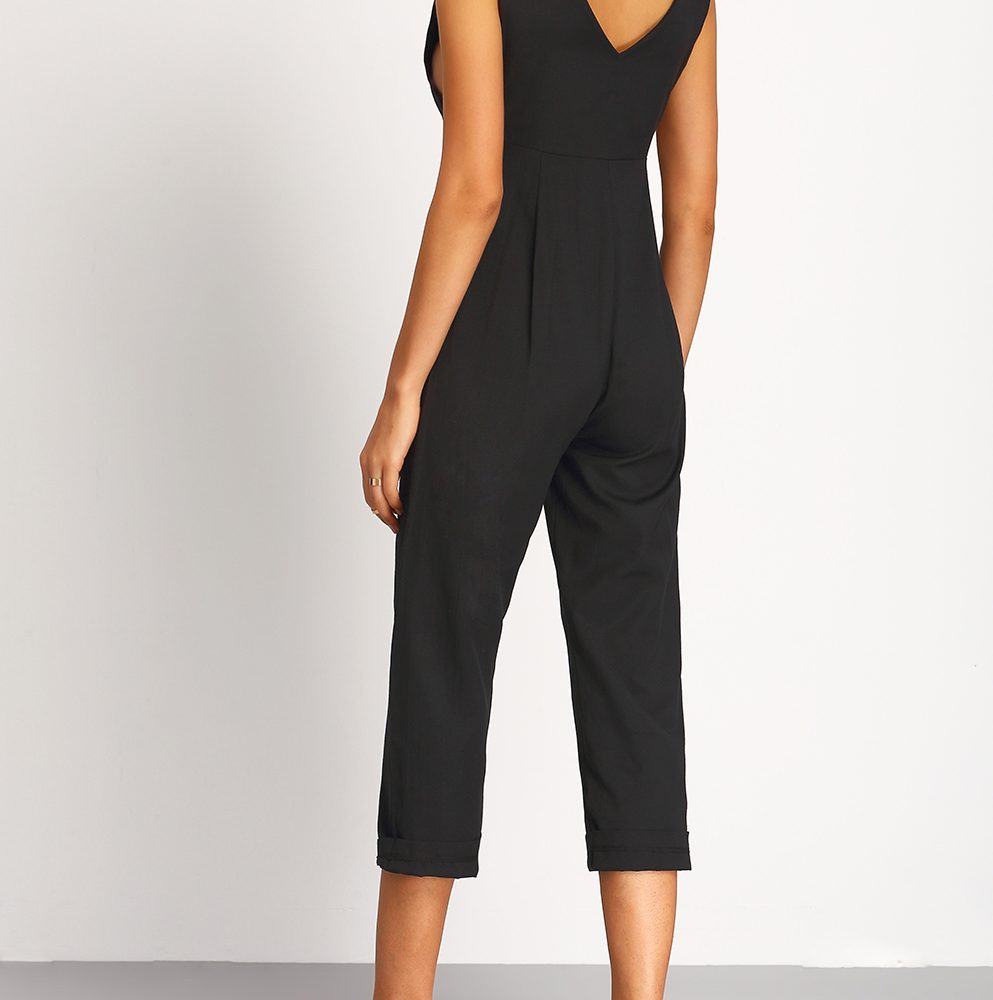 Enterizo cuello negro en V – Seven Store